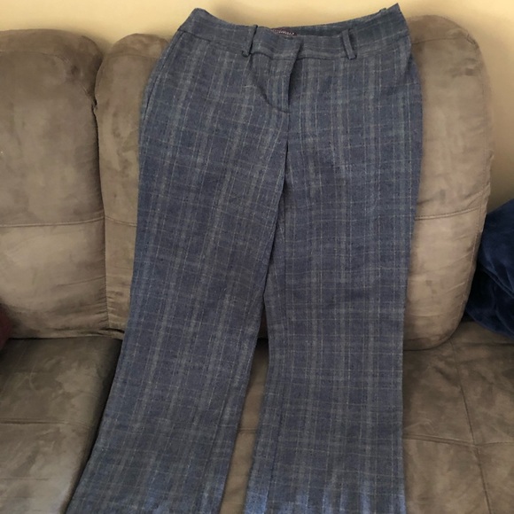 Roz & Ali | Pants & Jumpsuits | Rozali Plaid Pants Like New Navy And ...